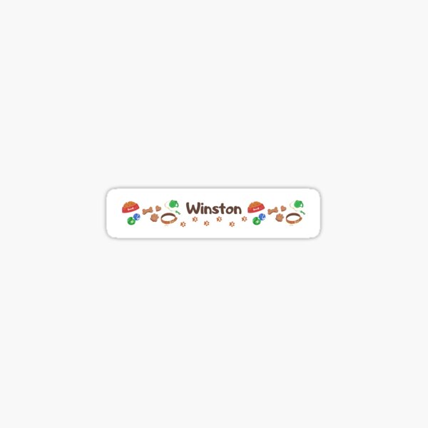 "Winston" Sticker for Sale by irenhr | Redbubble