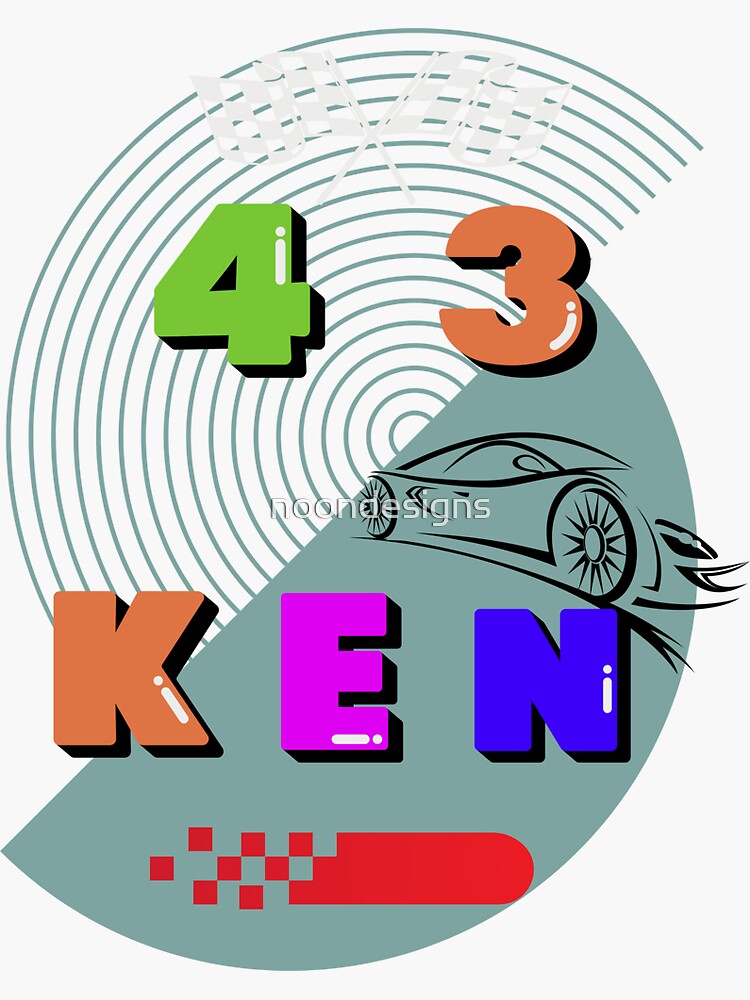 "KEN BLOCK 43" Sticker for Sale by noondesigns | Redbubble
