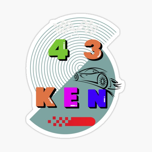 "KEN BLOCK 43" Sticker for Sale by noondesigns | Redbubble