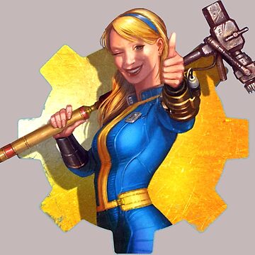 "Vault-Tec Workshop Vault Girl" Sticker for Sale by ClassicGlue | Redbubble