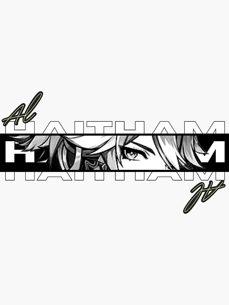"Al Haitham Fan-made Graphic" Sticker for Sale by Kylexa | Redbubble