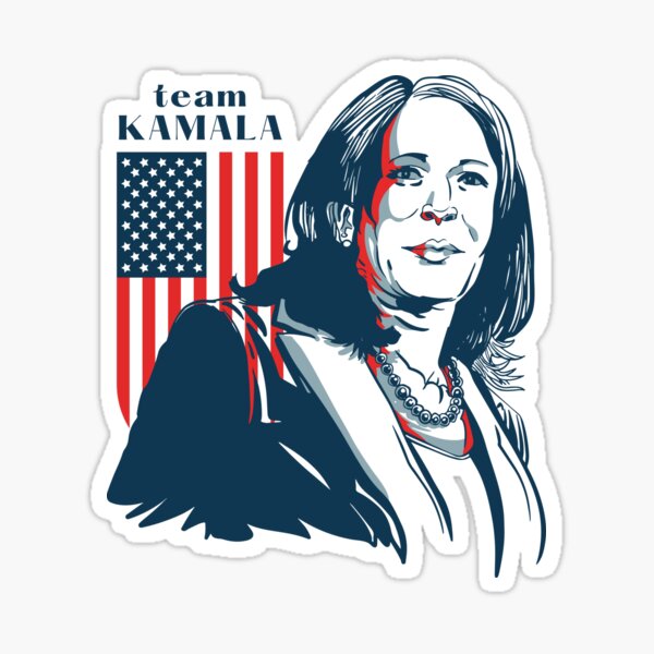 "TEAM KAMALA HARRIS US VICE PRESIDENT" Sticker for Sale by ...
