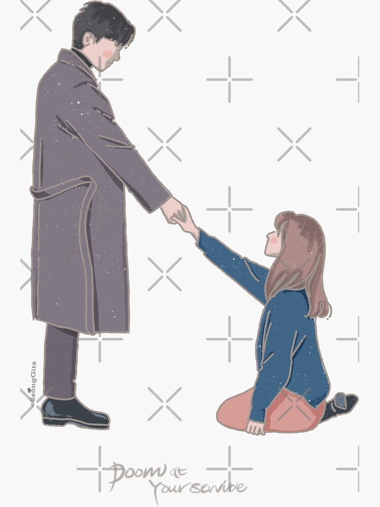 "DOOM AT YOUR SERVICE" Sticker for Sale by SsongGita | Redbubble