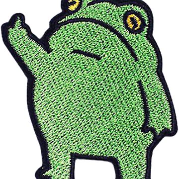 "Frog Midfing " Sticker for Sale by IronMeOnShop | Redbubble