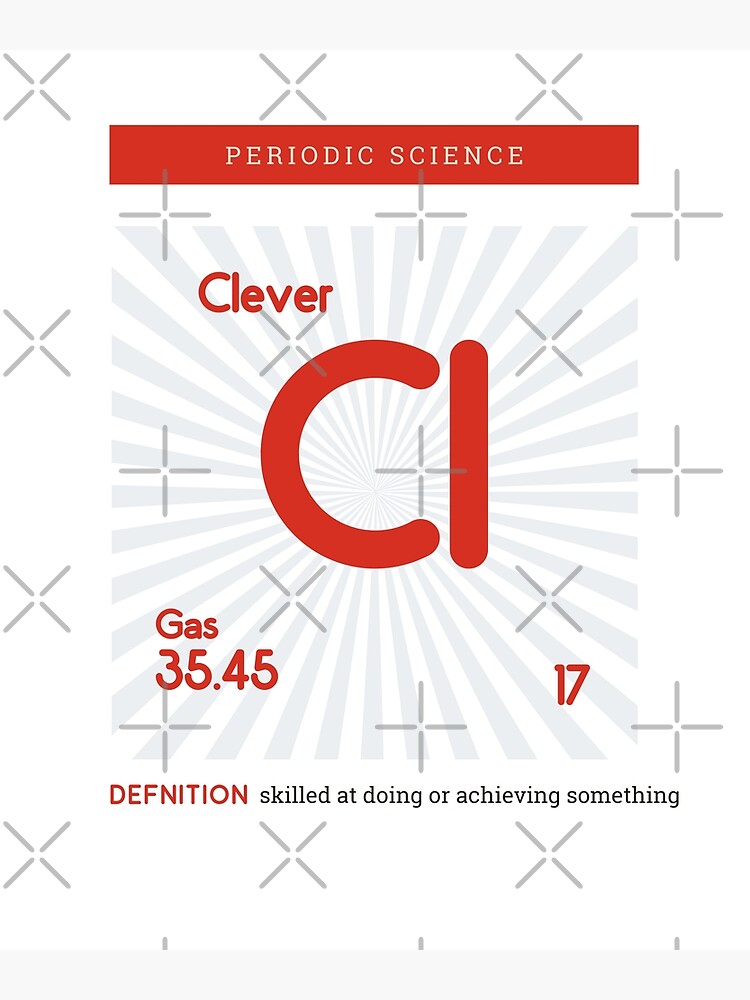 "Clever Periodic Science Definition motivational Quote" Poster for Sale ...