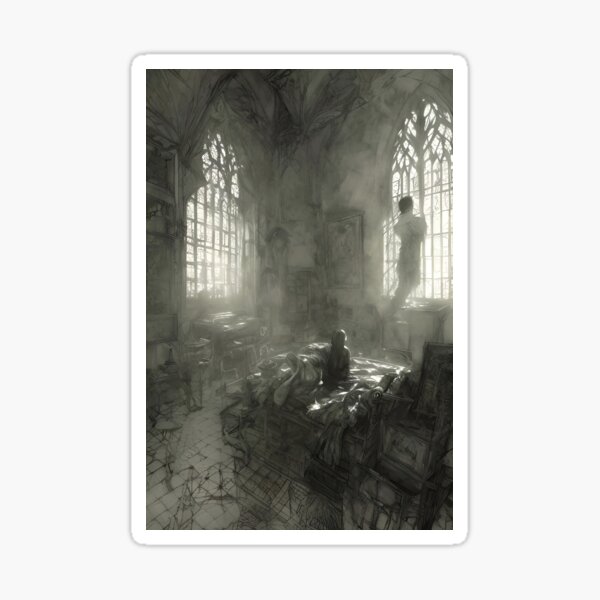 "Fantasy lunatic asylum #19" Sticker for Sale by PixaPexel | Redbubble