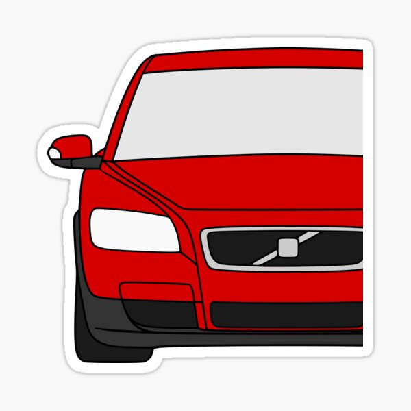 "Volvo C30 2006-2010 red" Sticker for Sale by EdimDesign | Redbubble