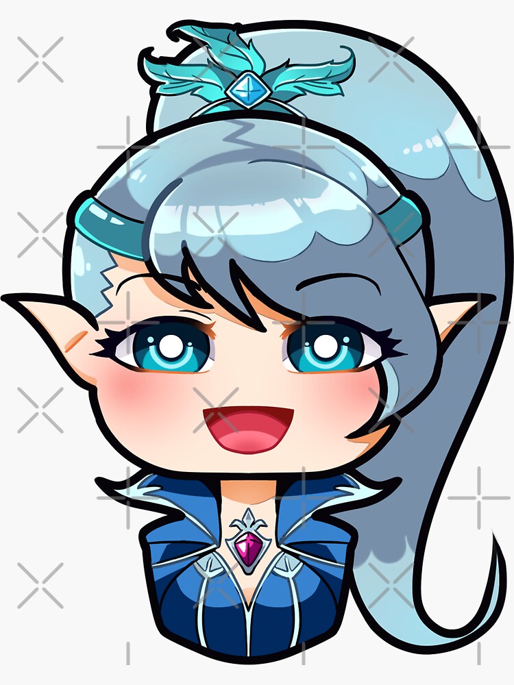 "Miya Mobile Legends Moonlight Archer Skin - chibi" Sticker for Sale by ...