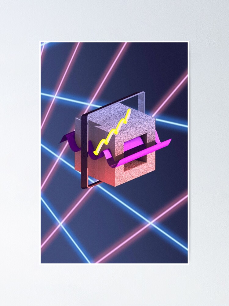 "80s Light Show" Poster by duwangclothing | Redbubble