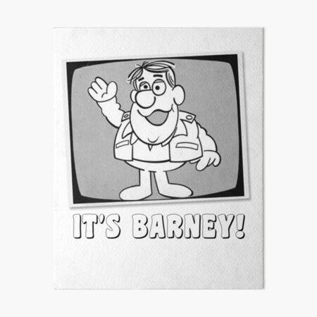 Lámina rígida «Show de TV para niños Host Barney - Vintage Durham» de ...