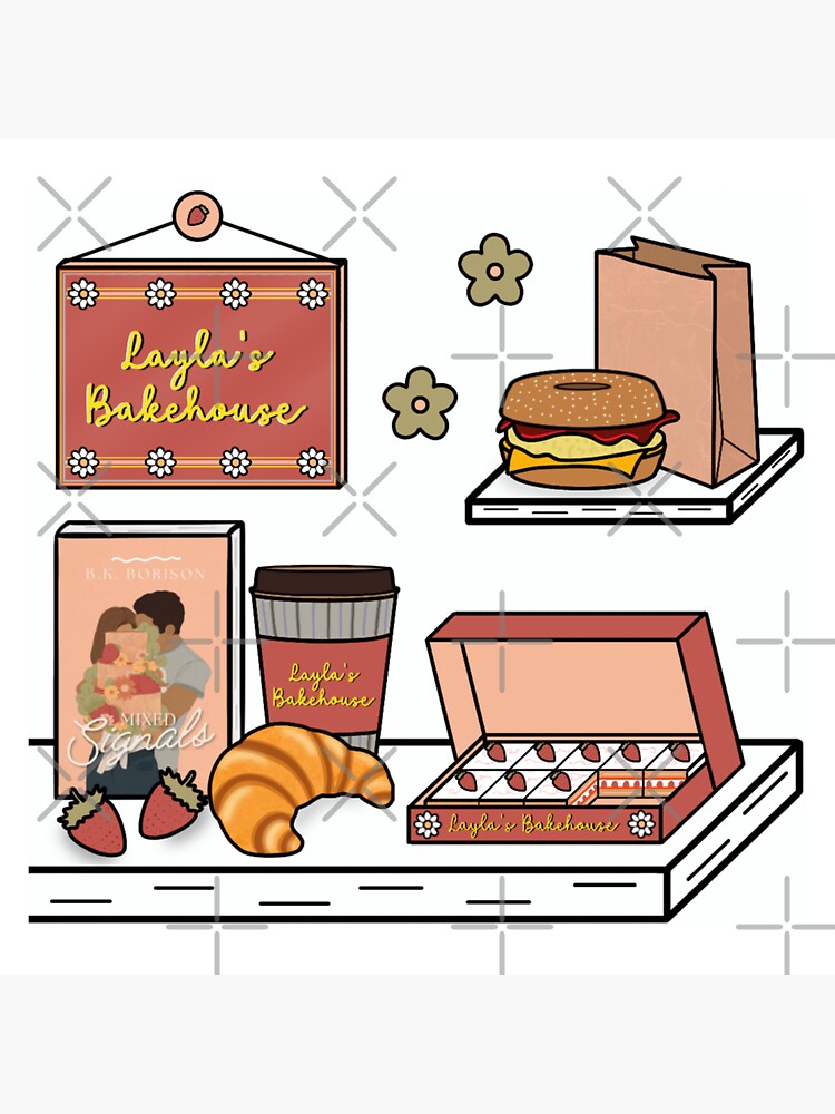 "Mixed Signals - B K Borison" Sticker for Sale by bookshelfsketch ...