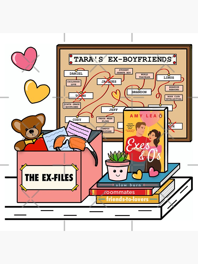 "Exes & O's - Amy Lea" Poster for Sale by bookshelfsketch | Redbubble