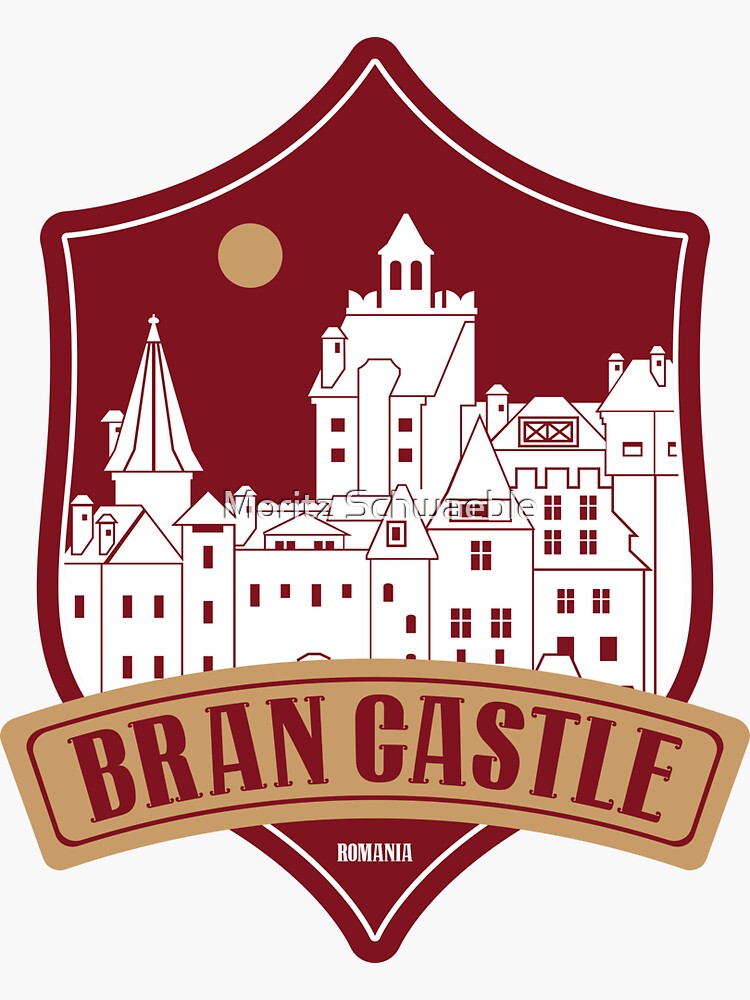 "Bran Castle – Romania" Sticker for Sale by Moritz Schwäble | Redbubble