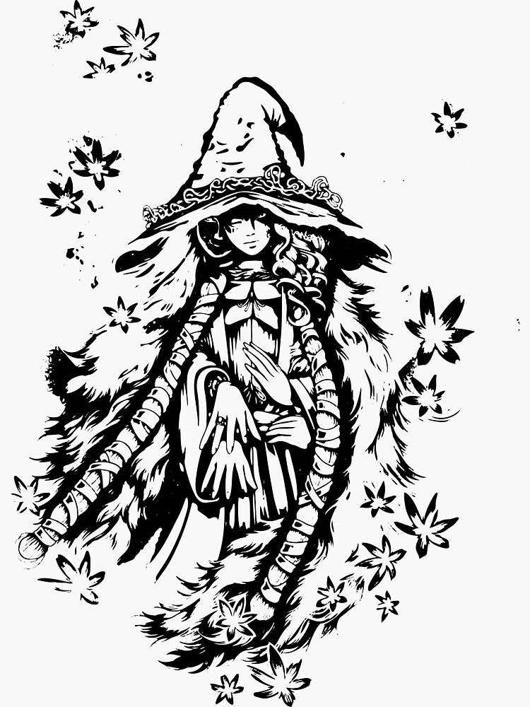 "Ranni the witch sketched -Elden Ring" Sticker for Sale by Greyo101 ...