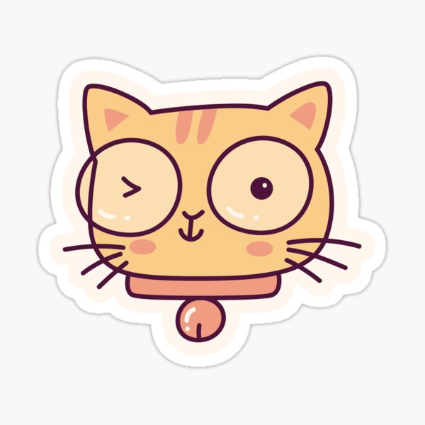 "Copie de Watercolor Hello Cat" Sticker for Sale by 99Deskarte | Redbubble