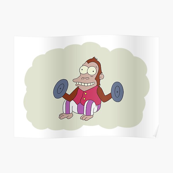 "The Simpsons Jolly Chimp" Poster by Doming-Go | Redbubble