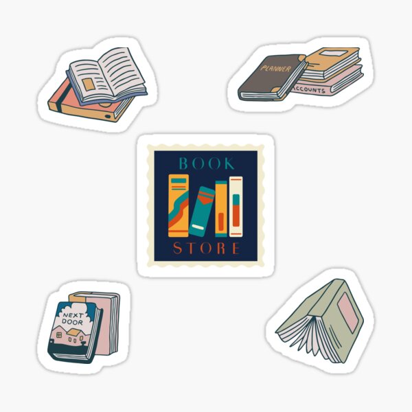 "book store sticker pack" Sticker for Sale by stickers-packs | Redbubble