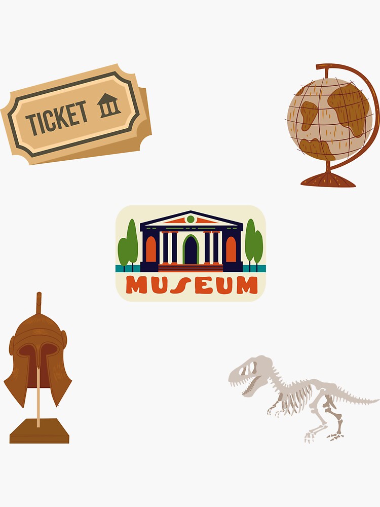 "museum sticker pack" Sticker for Sale by stickers-packs | Redbubble