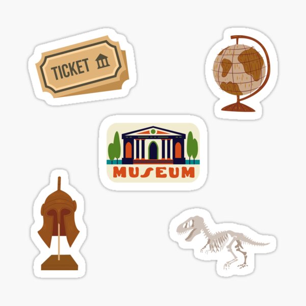"museum sticker pack" Sticker for Sale by stickers-packs | Redbubble