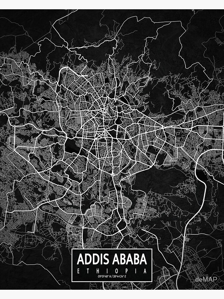 Ethiopia Addis Ababa City Map