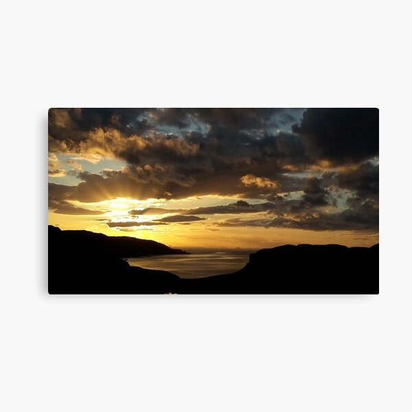 "St Abbs Sunset" Canvas Print for Sale by beavo | Redbubble