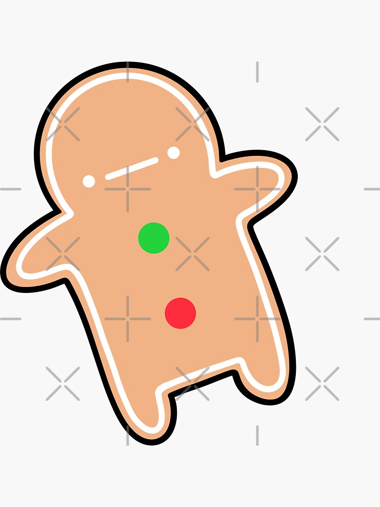 "Gingerbread Cookie" Sticker for Sale by FreshPond | Redbubble