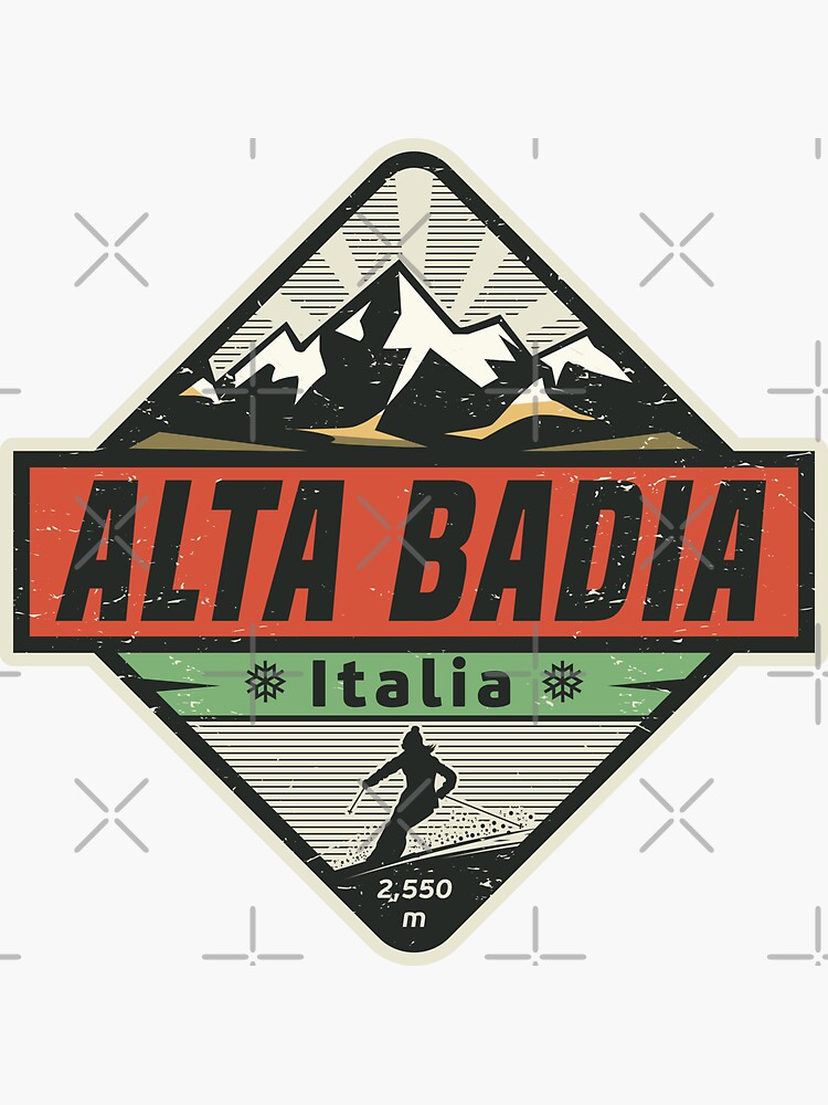 "Alta Badia, Italy" Sticker for Sale by studio838 | Redbubble