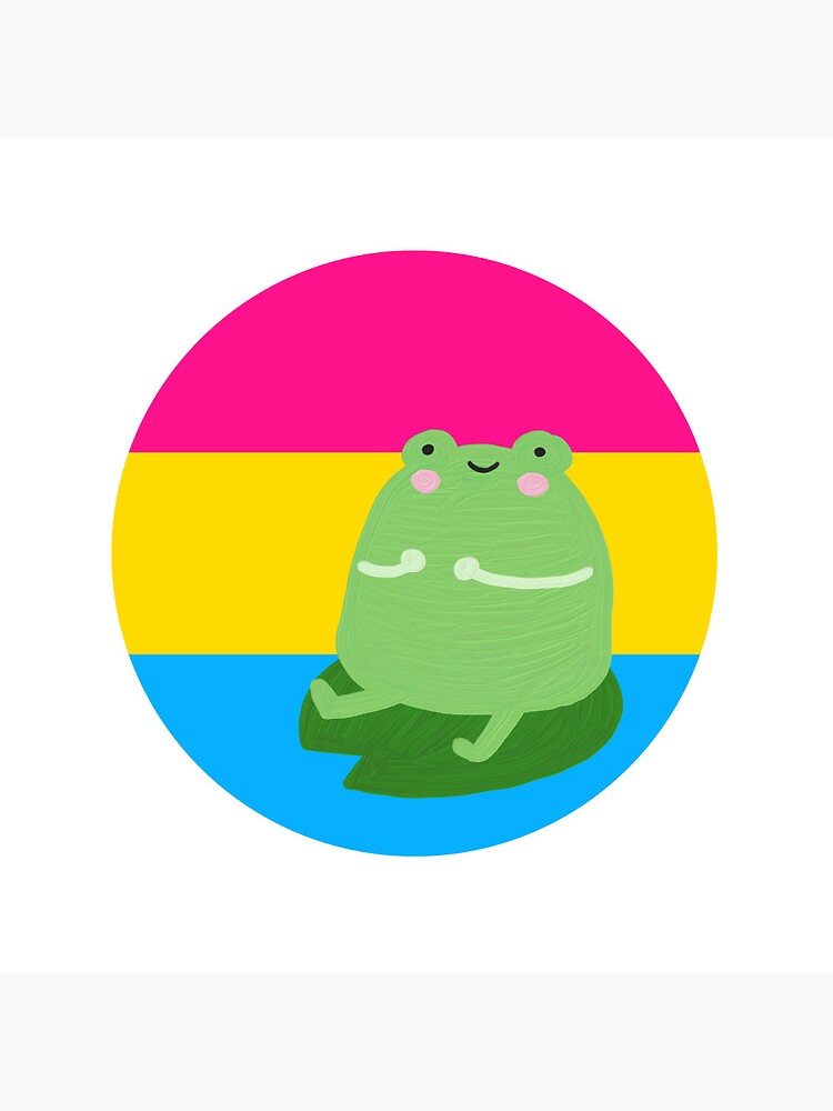 "Pansexual pride flag frog" Pin for Sale by RandomlyRainbow | Redbubble