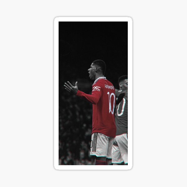 "Marcus Rashford Manchester United 2022/23 Phone Case" Sticker for Sale ...