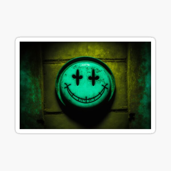 "Smiley Face Of Clubs" Sticker for Sale by letsgetinspired | Redbubble