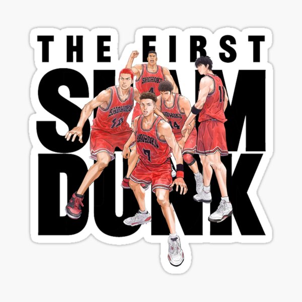 "The first slam dunk" Sticker for Sale by Paul Richardson | Redbubble