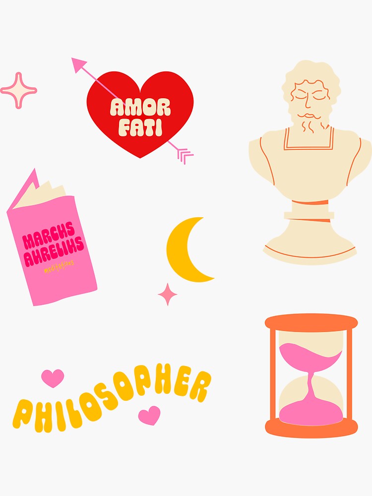 "Stoic Philosophy Pattern | Mini Stickers" Sticker for Sale by ...
