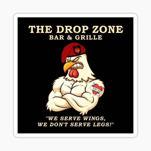 "Welcome to The Drop Zone! " Sticker for Sale by MultitudinousAr ...