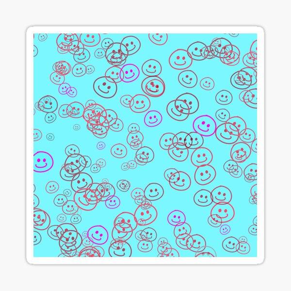 "Smiley Face Neon " Sticker for Sale by FinapplePudding | Redbubble