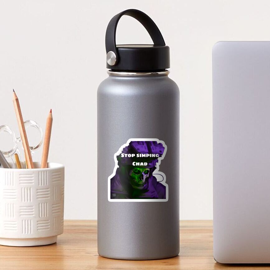 "Skull Sigma male " Sticker for Sale by Akumajem | Redbubble