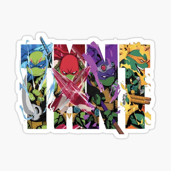 "Rise Of The TMNT" Sticker for Sale by Mebric | Redbubble