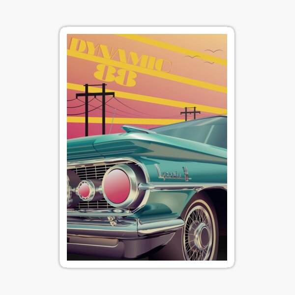 "Dynamic 88" Sticker by TheDeadBadger | Redbubble