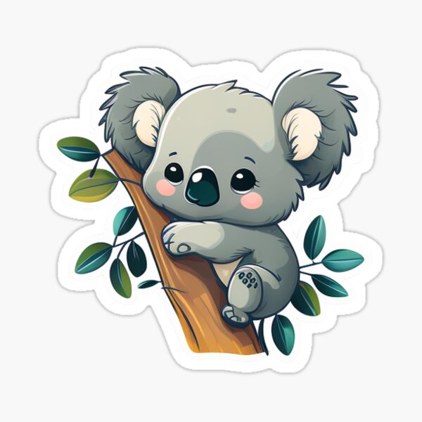 "Cute koala baby sticker" Sticker for Sale by MustHaveSticker | Redbubble