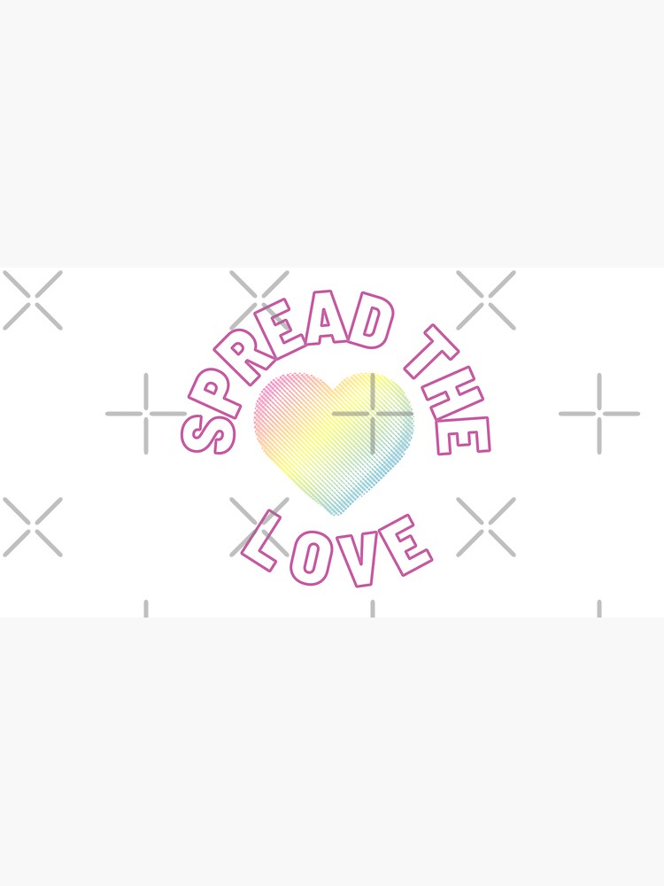 "Rainbow Spread The Love" Sticker for Sale by shirtsetcetera | Redbubble