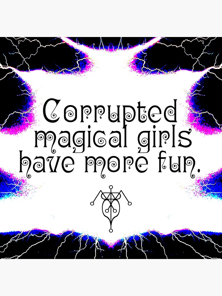 "Corrupted magical girls" Sticker for Sale by KirlianLight | Redbubble