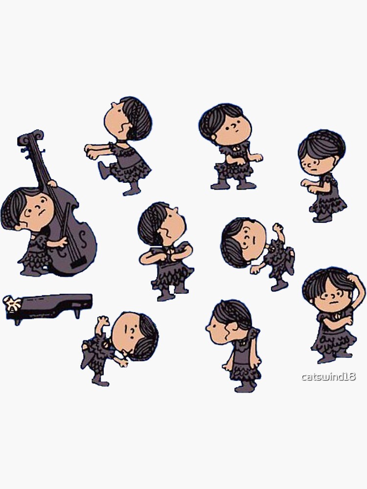"Wednesday Addams Freak Dance 2" Sticker for Sale by catswind18 | Redbubble