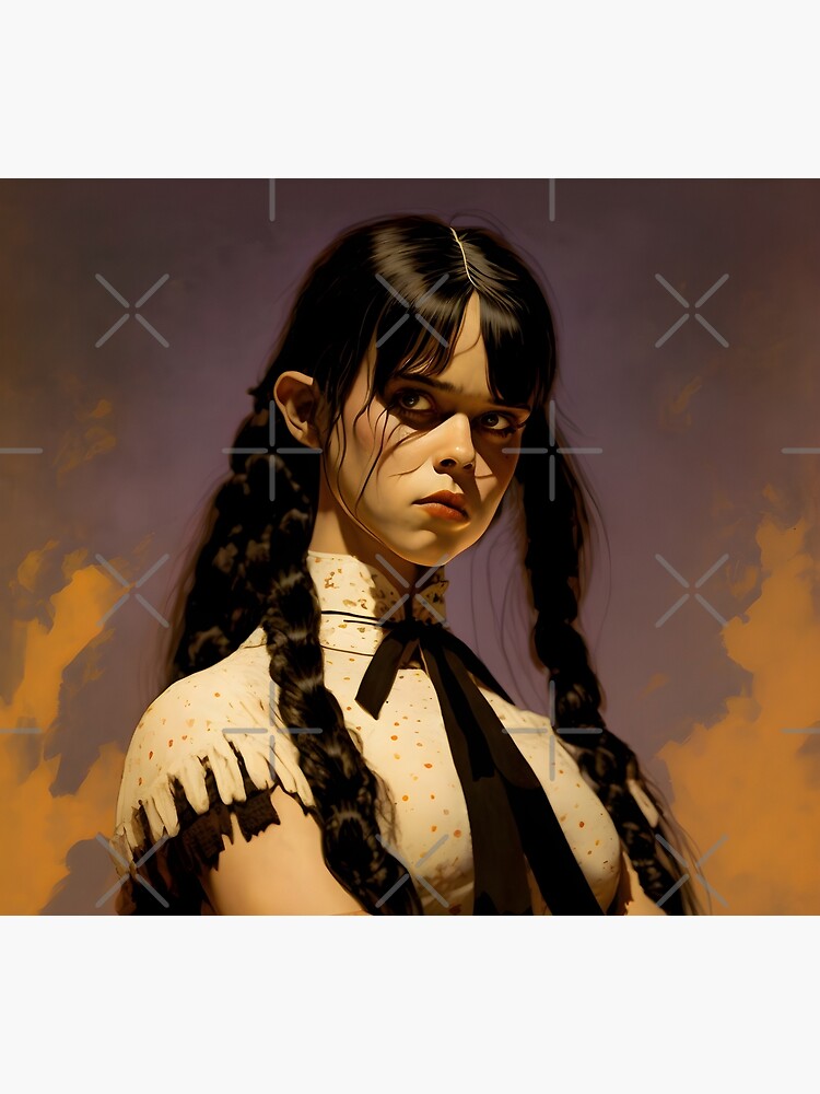 "Wednesday Addams, Ai-Generated Art, Netflix, Netflix Fun Art, Addams ...