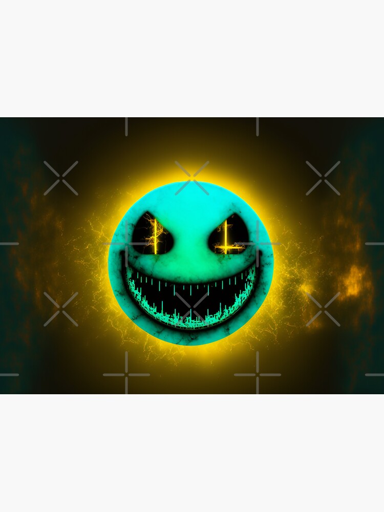 "Smiley Face Villain" Sticker for Sale by letsgetinspired | Redbubble