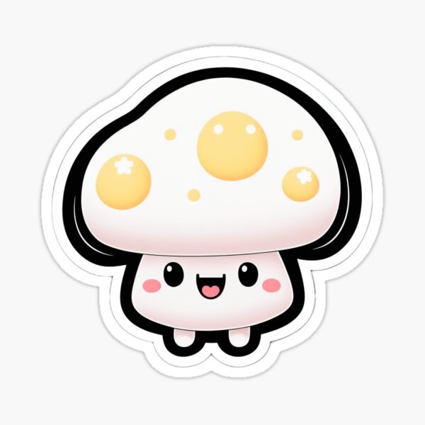 "smiling mushroom sticker" Sticker for Sale by shroomystickers | Redbubble