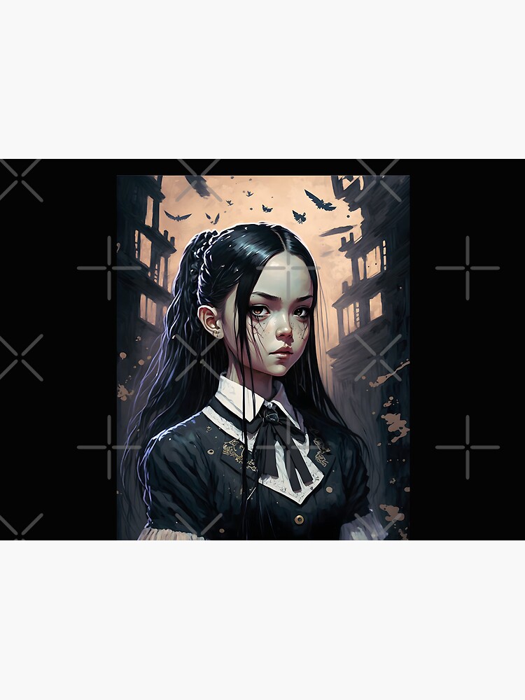 "Wednesday Addams, Ai-Generated Art, Netflix, Netflix Fun Art, Addams ...
