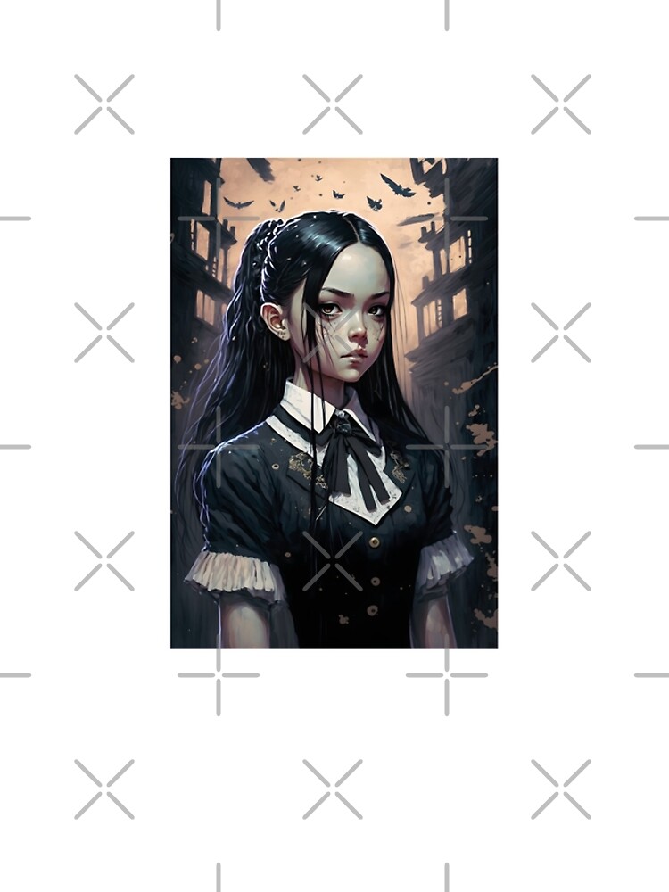 "Wednesday Addams, Ai-Generated Art, Netflix, Netflix Fun Art, Addams ...