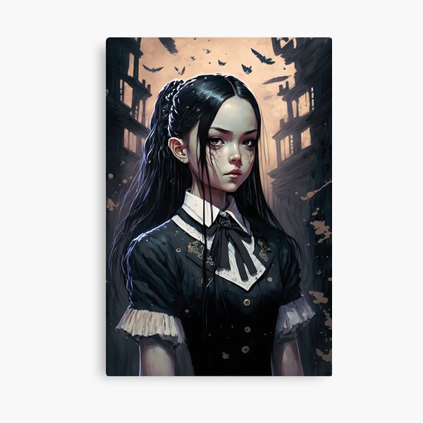 "Wednesday Addams, Ai-Generated Art, Netflix, Netflix Fun Art, Addams ...