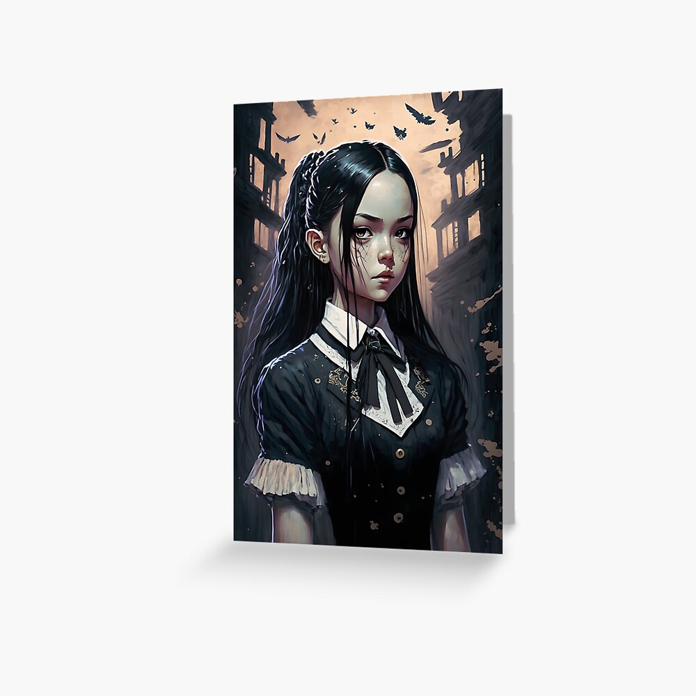 "Wednesday Addams, Ai-Generated Art, Netflix, Netflix Fun Art, Addams ...