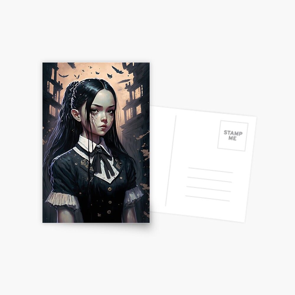 "Wednesday Addams, Ai-Generated Art, Netflix, Netflix Fun Art, Addams ...