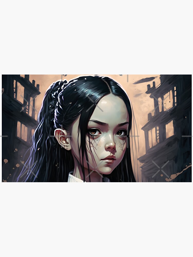 "Wednesday Addams, Ai-Generated Art, Netflix, Netflix Fun Art, Addams ...